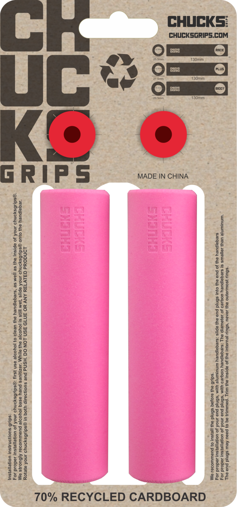 CHUCKSGRIPS PINK PLUS | CHUCKSGRIPS MX